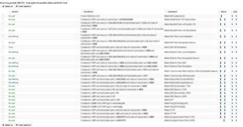 Webmin Linux Iptables Firewall Module Bad Table Column Spacing In