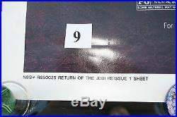 Vintage Original Star Wars Rolled Rotj R850025 1985 Re Release 1 Sheet