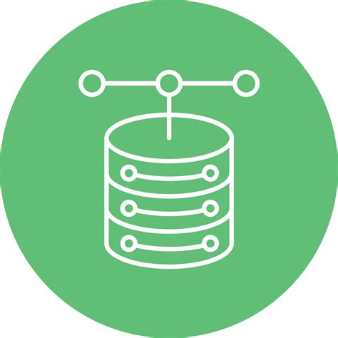 Database Line Circle Background Icon 17620514 Vector Art At Vecteezy