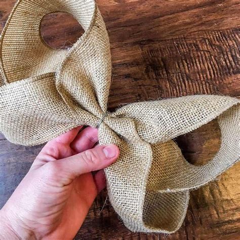 The Easiest Burlap Bow Tutorial The Secret To Making A Burlap Bow Artofit