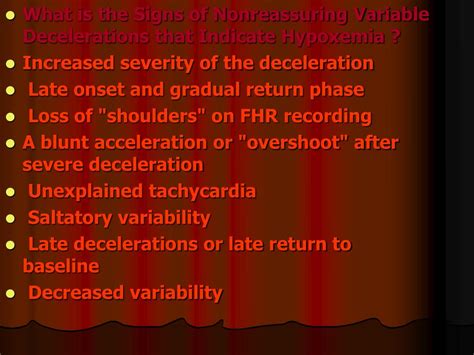 Ppt Severe Variable Deceleration With Overshoot However Variability