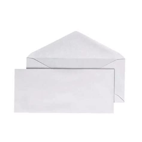 50 Pieces White Mail Envelope Long Short Standard Size Office Supplies