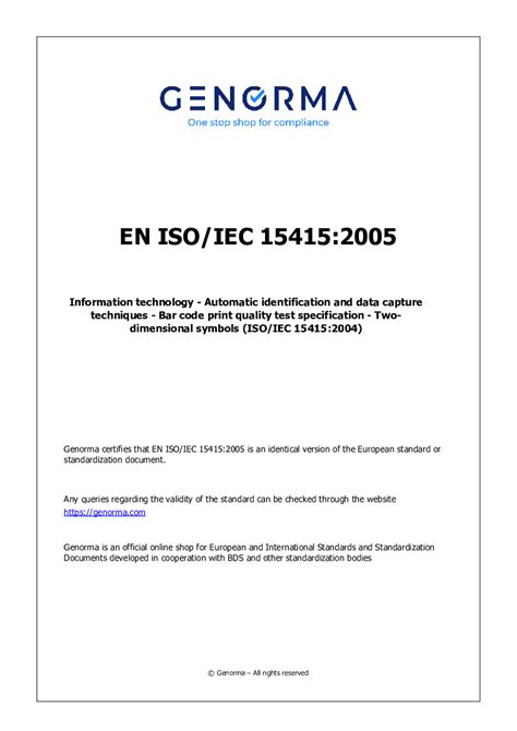 EN ISO IEC 15415 2005