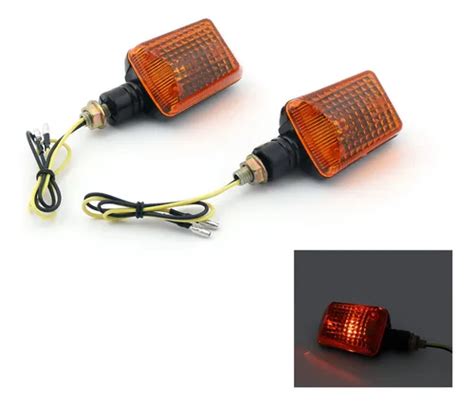 2 Motocicleta Giro Señal Luz Lámpara Intermitentes Lente Led Cuotas Sin Interés
