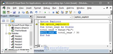 20 Practical Coding Tips To Master Excel Vba Exceldemy