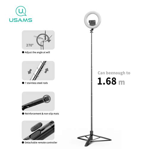 Aro De Luz Usams Con Holder Para Celular Smart Zone