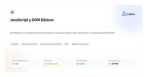 Dominando La Manipulación De Javascript Y Dom Labex