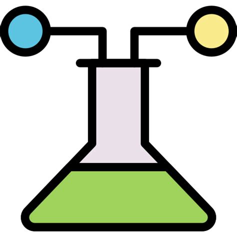 Flask Generic Outline Color Icon