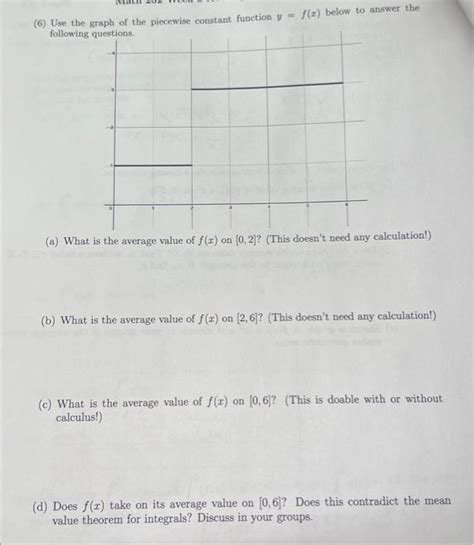 solved 6 use the graph of the piecewise constant function