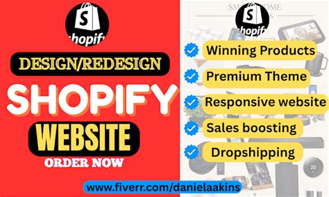 Build shopify website shopify store design redesign shopify ...