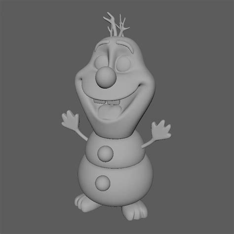 ☃️ Disney Frozen Olaf Cute Snowman・free Stl File For 3d Printing・cults