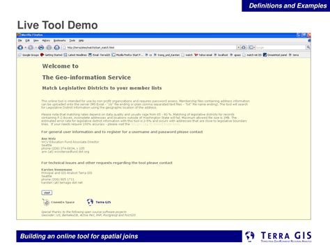 Ppt Building An Online Tool For Spatial Joins Using Open Source