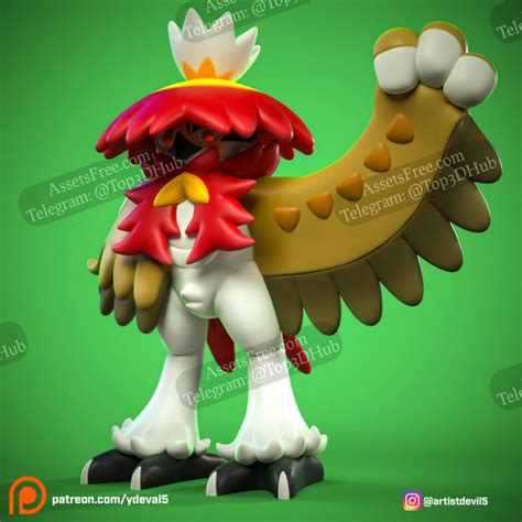 H Hisuian Decidueye 3d Print Model Free High Quality Models For Your
