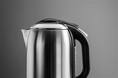 Stainless Electric Kettle Isolated Premium AI Generated Image