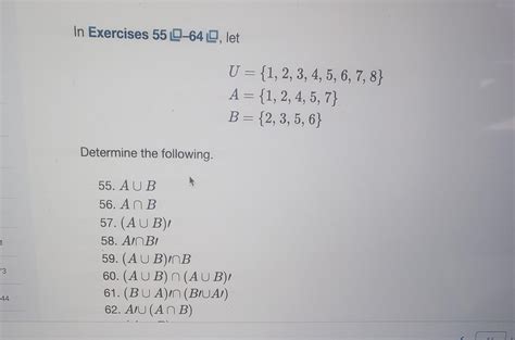 solved in exercises 55 므 64 let