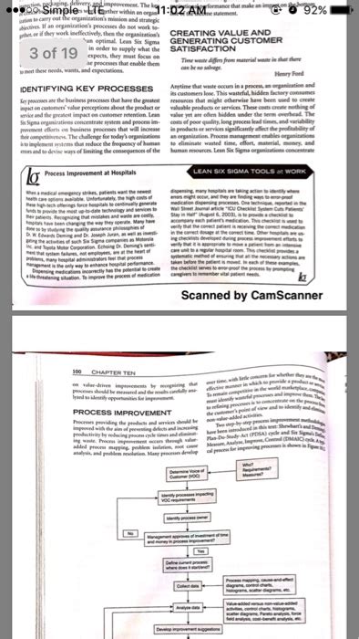 Solved CHAPTER PROBLEMS 1 Why Is A Process Map Such An Chegg Com