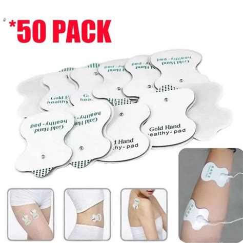 50pcs Snap On Replacement Pads For Electrode Therapy Pulse Massager