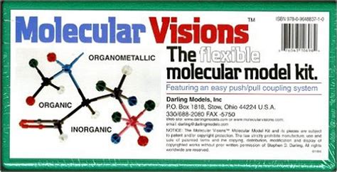 Buy Molecular Visions Organic Inorganic Organometallic Molecular Model Kit 1 By Darling