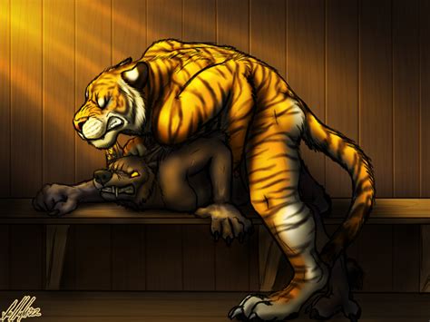Rule Anal Anal Sex Anthro Canid Canine Canis Duo Felid From Behind Position Grin Male Male