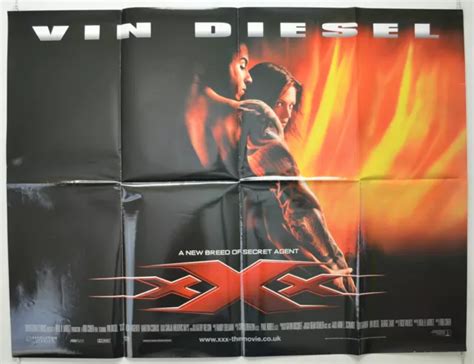 Xxx 2002 Original Cinema Quad Movie Poster Vin Diesel Samuel L