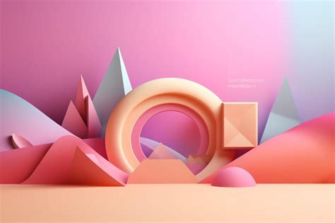 premium photo creative abstract minimal background composition with