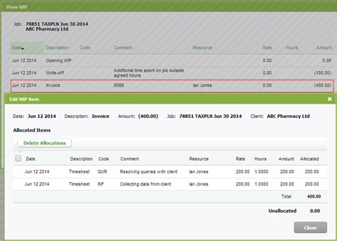 View Your WIP And Edit WIP Items