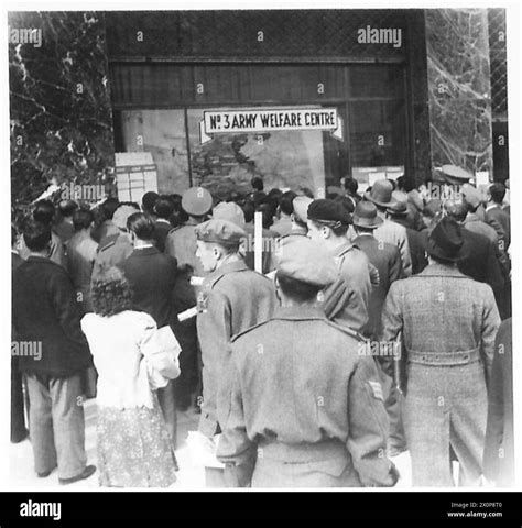 People In Athens Observe A War Progress Map In The Window Of No 3 Army Welfare Centre Updated