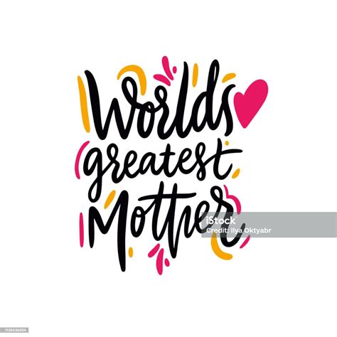 세계 최고의 어머니 행복 한 어머니의 날입니다 손으로 그린 벡터 레터링 흰색 배경에 고립입니다 0명에 대한 스톡 벡터 아트 및 기타 이미지 Istock