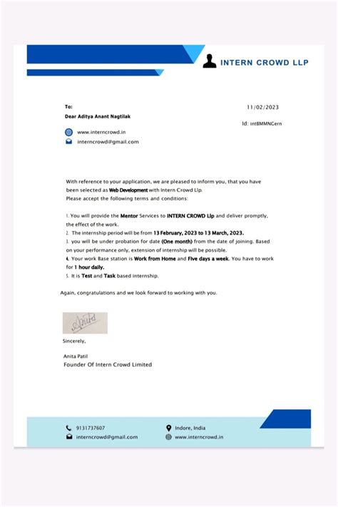 Aditya Nagtilak On Linkedin Intern Internship Intern