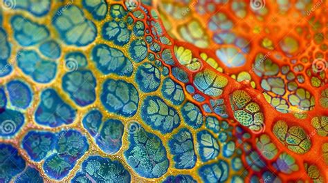 The Intricate Patterns Of A Vascular Bundle Magnified Under The Microscope Highlighting The