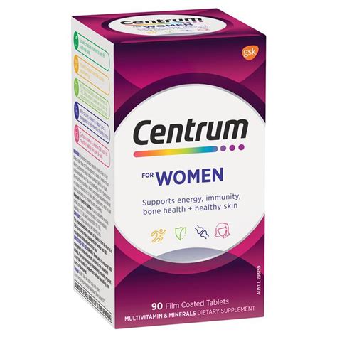 Buy Centrum For Women 90 Tablets Exclusive Size Online at Chemist ...