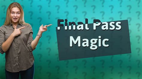 What Is Final Pass In Football Youtube