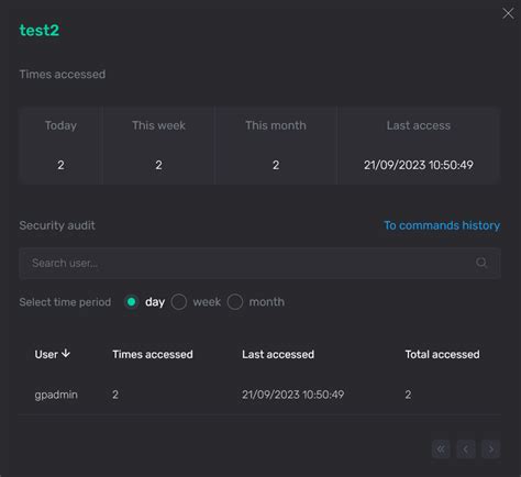 Обзор страницы Audit в Adb Control Adb Control Arenadata Docs
