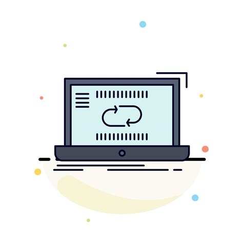 Communication Connection Link Sync Synchronization Flat Color Icon Vector 14379291 Vector Art At