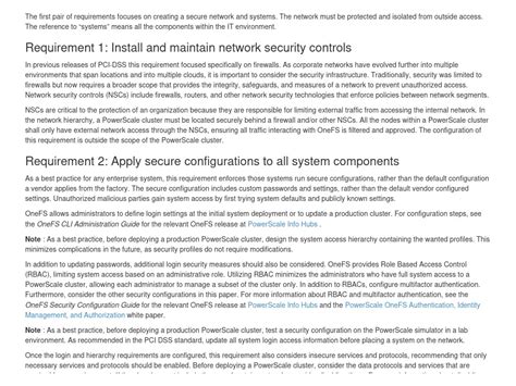 Build And Maintain A Secure Network And Systems Dell Powerscale Onefs