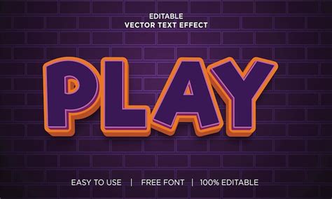 Premium Vector Editable Vector Text Effect