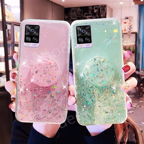In Stock Phone Case Vivo V20 2021 Casing With Stand Holder Softcase