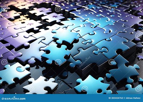 Mind Unraveled Puzzle Pieces Floating Away From A Human Brain Representing Mental Degeneration