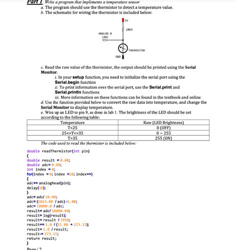 Part Write A Program That Implements A Temperature Chegg