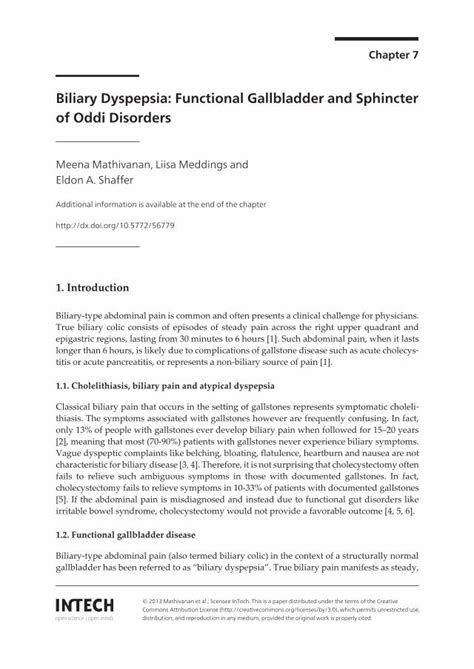 Pdf Functional Gallbladder And Sphincter Of Oddi Disorders Cdn Intech Dokumen Tips