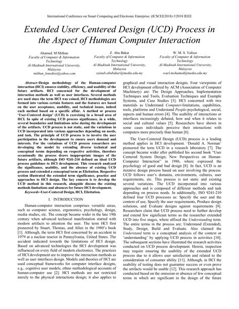 pdf extended user centered design ucd process in the aspect of