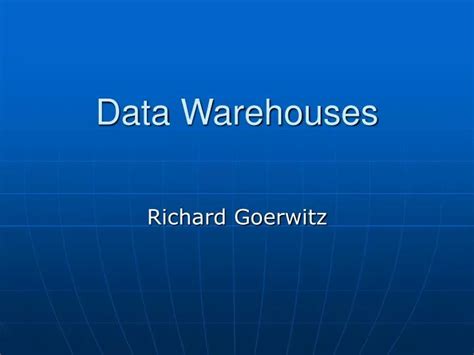 PPT Data Warehouses PowerPoint Presentation Free Download ID