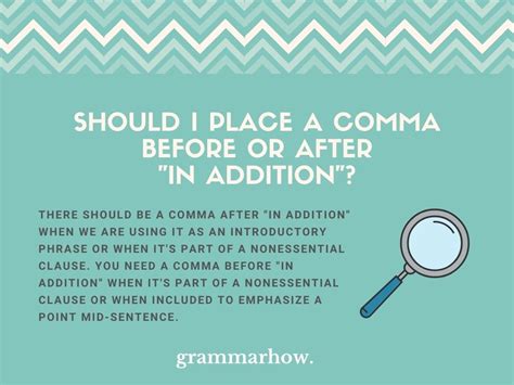 Comma Before Or After In Addition Explained For Beginners