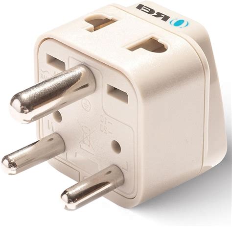 Orei Grounded Universal 2 In 1 Plug Adapter Type D For