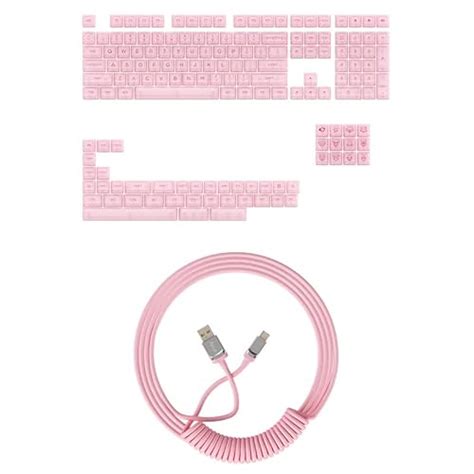 Akko Clear Translucent 155 Key Asa Profile Pink With Akko Coiled Cable Pink In Dubai Uae