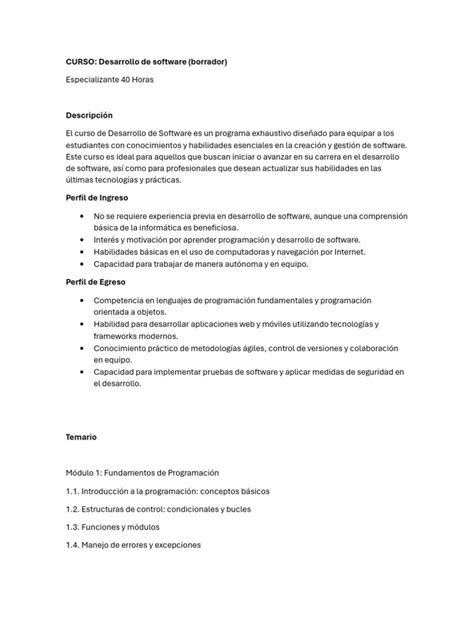 desarrollo de software pdf software ingeniería de software