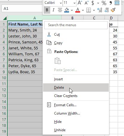 Opposite Of Concatenate In Excel Reverse Concatenate