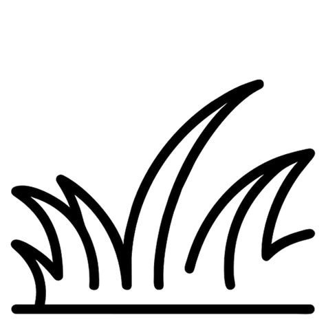 Premium Vector Grass Icon Outline