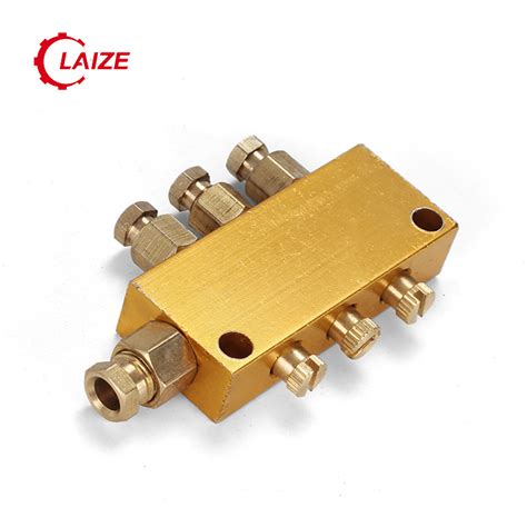 Laize Adjustable Flow Oil Distributor For Cnc Machine Centralized