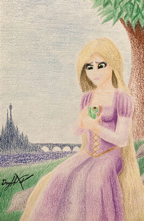 Rapunzel And Pascal By Grffxs On Deviantart